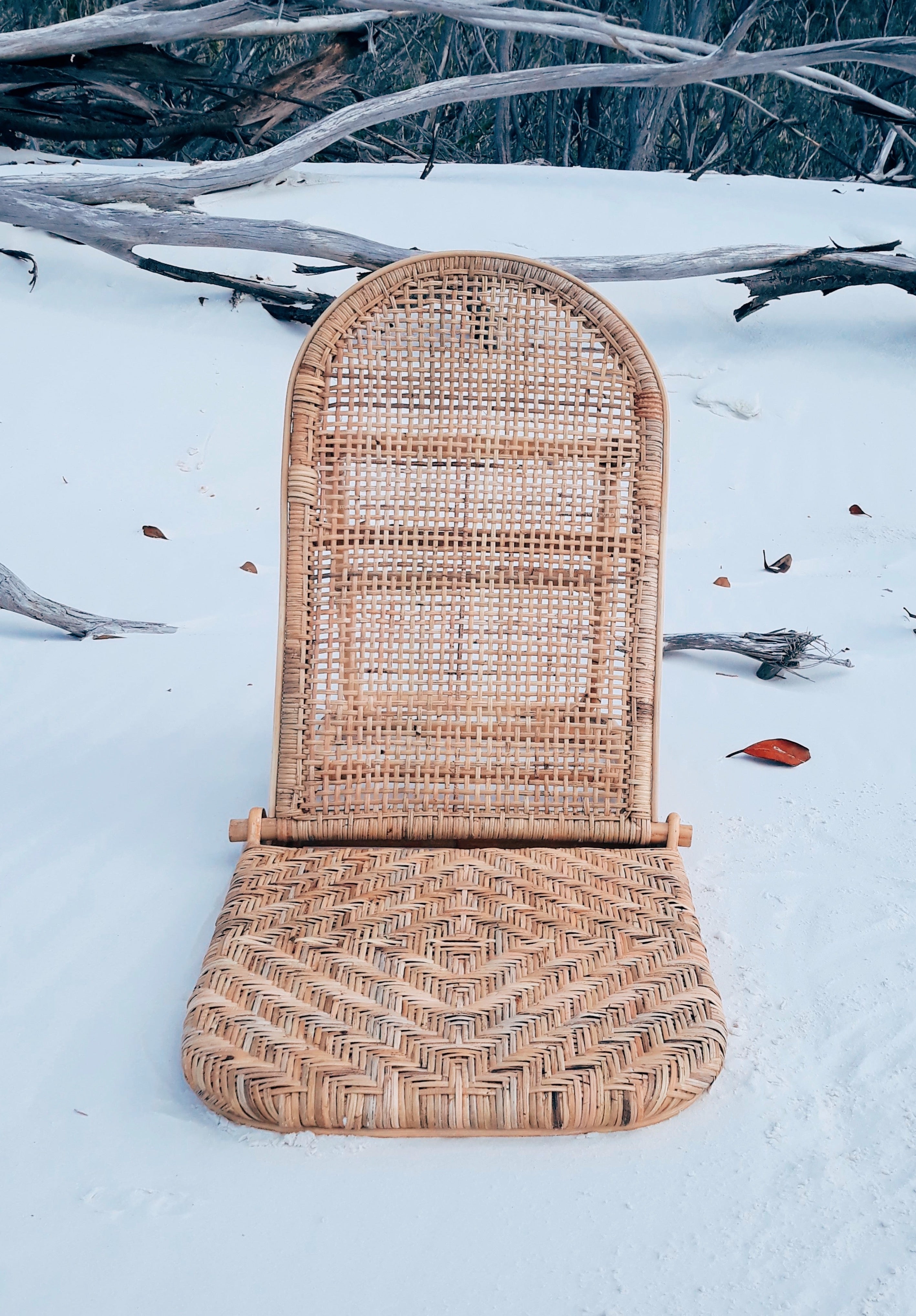 Rattan Beach Chair | Raja Homewares | Rattan Folding Chair in Tan