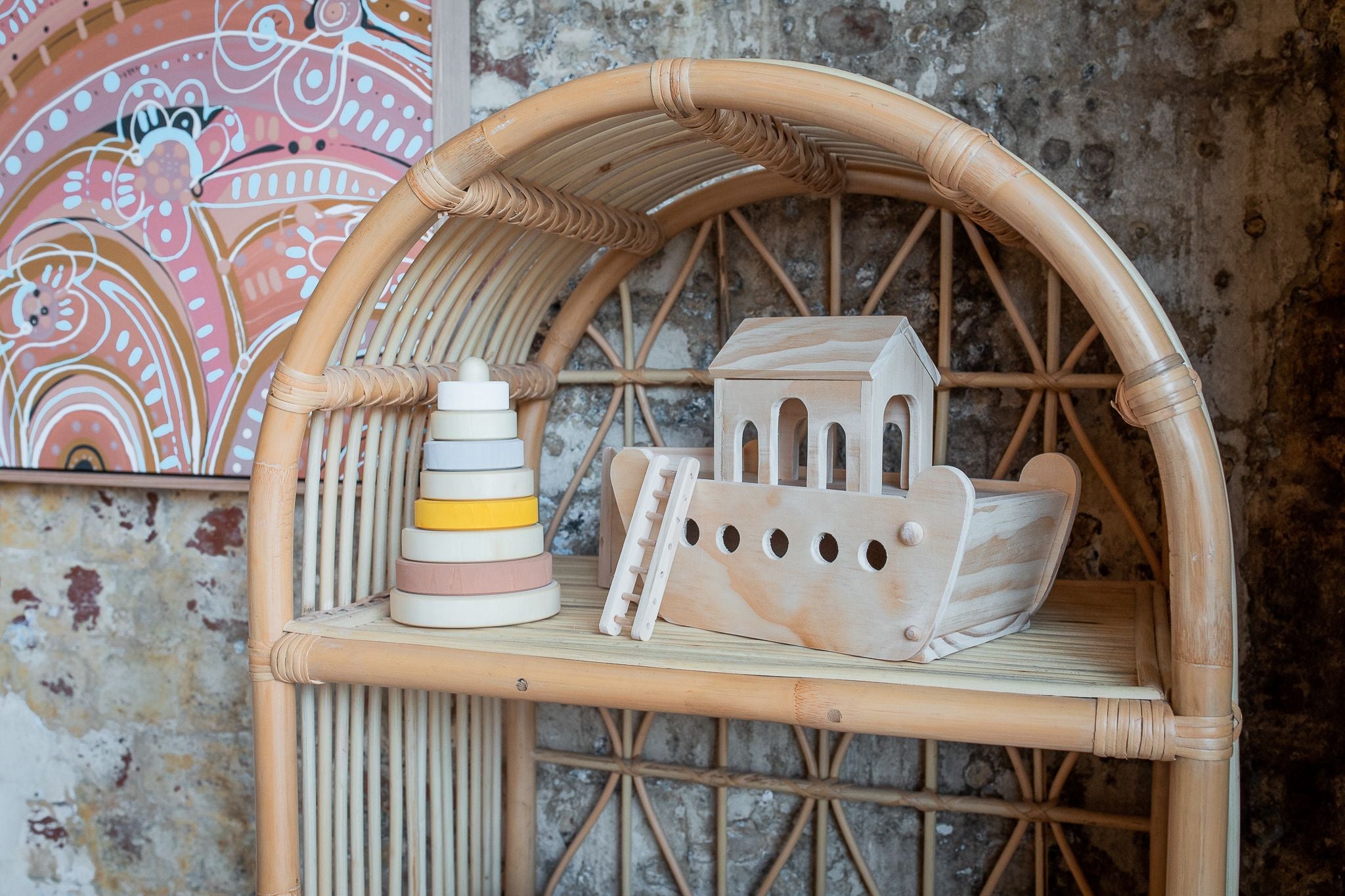 Rattan Bookshelf | Raja Homewares